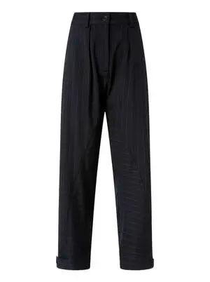Pinko Pinstriped Balloon Trousers - Black