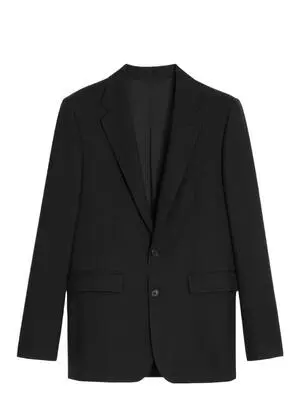 Celine Classic Jacket In Wool Gabardine - Black