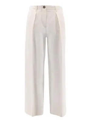 BRUNELLO CUCINELLI Brunello Cucinelli Pleated Cropped Trousers