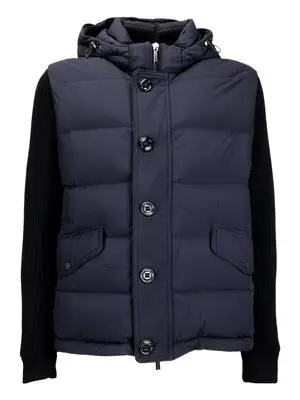 MOORER Foscolo-knm Padded Bomber Jacket - Black