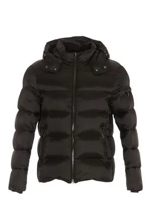 MOORER Brett-sh Hooded Down Jacket - Black