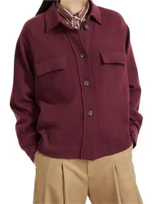 Brunello Cucinelli Lapel Buttoned Cardigan - Red