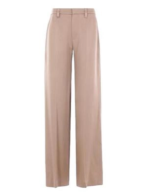 Brunello Cucinelli Brunello Cucinelli Monili Detailed Straight Leg Trousers Nude