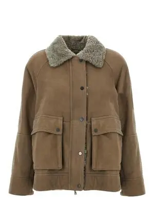 Brunello Cucinelli Shearling Trimmed Jacket - No