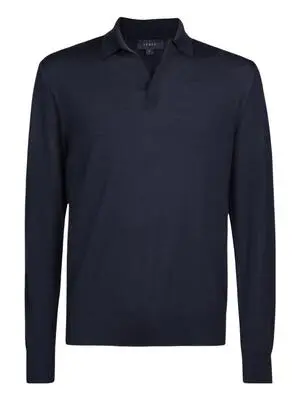 Sease Ultra Fine Polo Jumper - Black