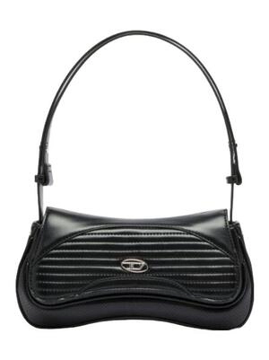 DIESEL® Play Clutch In Perforated And Quilted Pu - Black