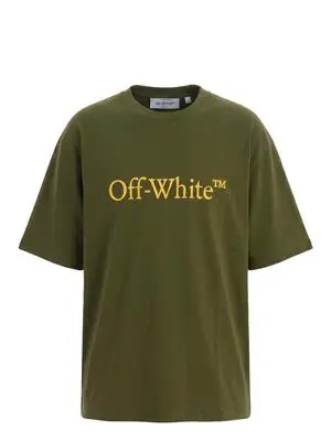Off-White Center Print T-shirt - Olive
