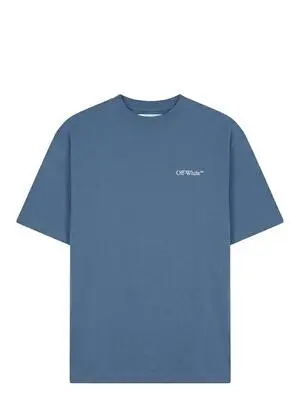 Off-White Short-sleeved T-shirt - Blue