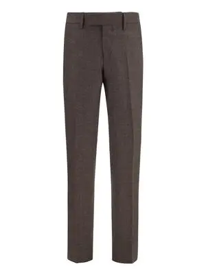 LARDINI Tailored Straight-leg Pants - Black