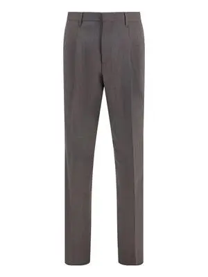 LARDINI Houndstooth Straight-leg Pants - No