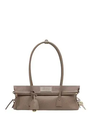 MAISON MARGIELA 5ac Leather Shoulder Bag - Taupe