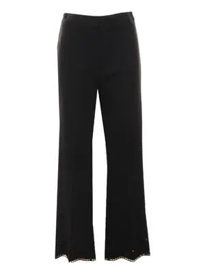 TWINSET Trousers With English Embroidery Details - No