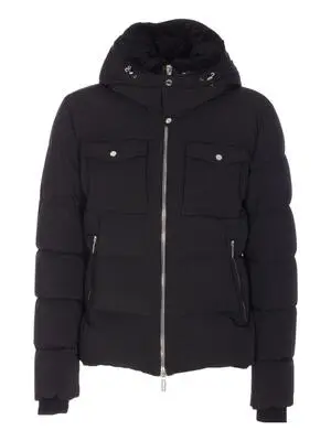 MOORER Alarick Padded Jacket With Hood - Black