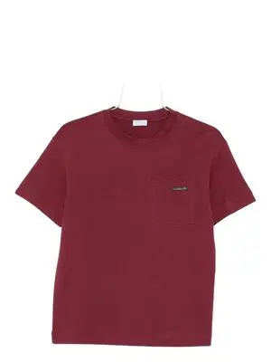 Brunello Cucinelli Brunello Cucinelli Cotton T-Shirt With Chest Pocket Red