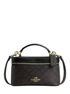 COACH Zippered Shoulder Bag - Black