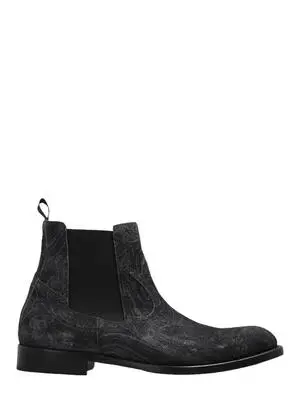 Etro Round Toe Boots - Grey