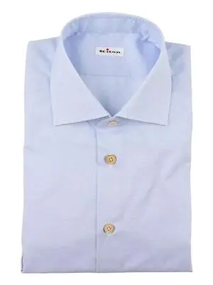 Kiton Spread-collar Shirt - Blue