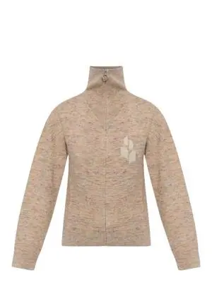 Isabel Marant Étoile Koxy Logo-patch Zip-up Cardigan - Pink