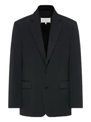 MAISON MARGIELA Wool Single-breasted Blazer - Black