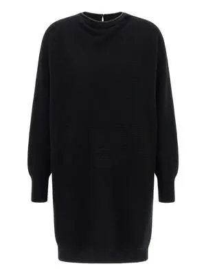 Brunello Cucinelli Precious Collar Knitted Dress - No