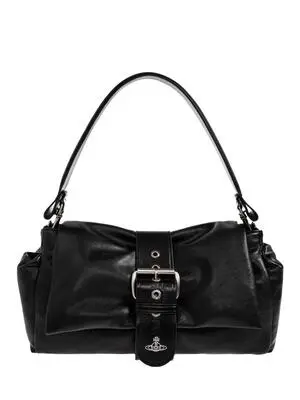 VIVIENNE WESTWOOD Hazel Buckled Orb-plaque Tote Bag - Black