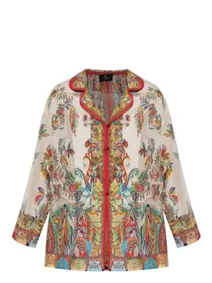 Etro Printed Collared Long-sleeved Shirt - Multiple Colors