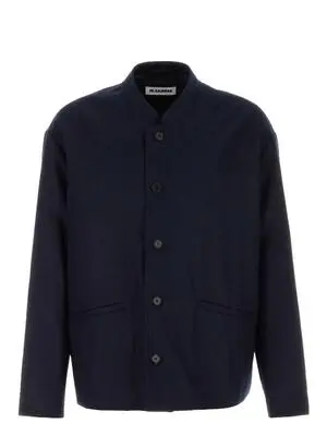 JIL SANDER Blouson 151 Buttoned Jacket - Navy