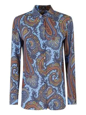 Etro Long-sleeved Shirt - Blue