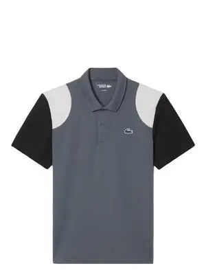 Lacoste Ultra Dry Colour-block Sport Polo Shirt - Gray/black