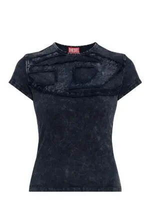 DIESEL® T-mely-cup" Logo-patch T-shirt - Navy