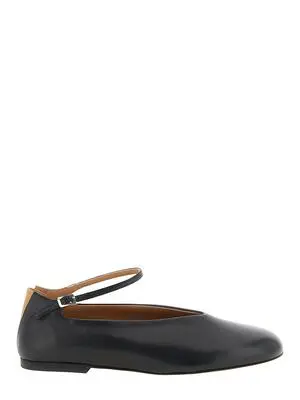 JIL SANDER Elyss Ballet Flats - Black