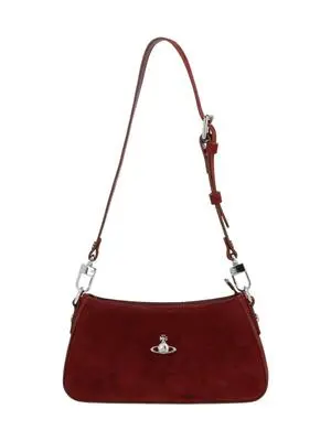 VIVIENNE WESTWOOD Tasha Orb Plaque Shoulder Bag - Red