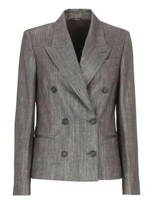 Brunello Cucinelli Double-breasted Jacket - Gray