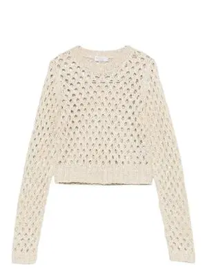 BRUNELLO CUCINELLI Brunello Cucinelli Open-Knit Sequin Embellishment Sweater