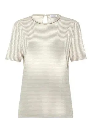BRUNELLO CUCINELLI Brunello Cucinelli Striped Crewneck T-shirt