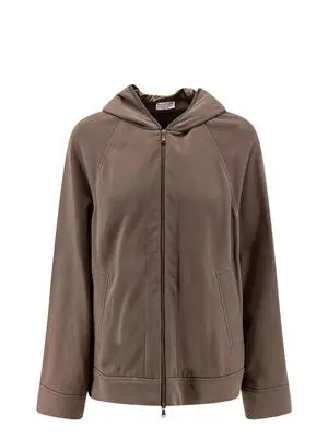 BRUNELLO CUCINELLI Brunello Cucinelli Hooded Cotton Zip-Up Hoodie