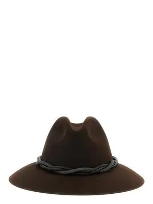 Brunello Cucinelli Wide Brim Fedora - Black