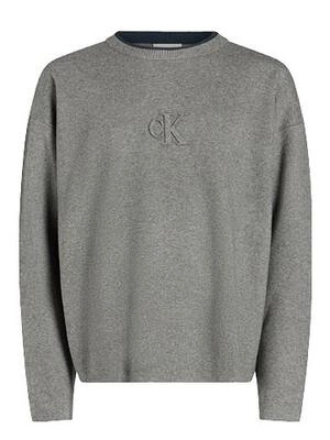 Calvin Klein Viscose Blend Crewneck Sweater - Grey