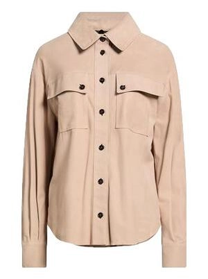 MOORER Suede Shirt - Sand