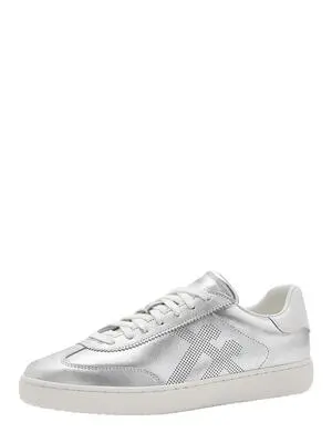 Fitflop The Dash Ff Metallic T-toe Trainers - Silver