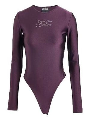Versace Long Sleeve Bodysuit - Plum