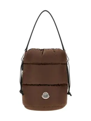 Moncler Nylon Caradoc Bucket Bag - Brown