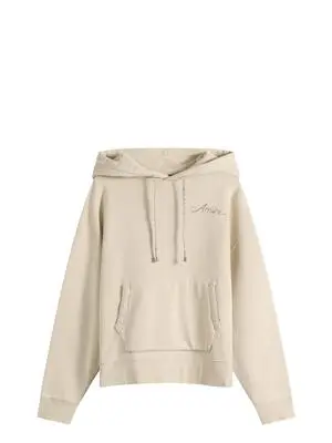 Amiri Ma Check Patch Skate Hoodie - Alabaster