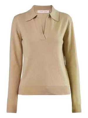 Carolina Herrera Polo-collar Sweater - Neutrals