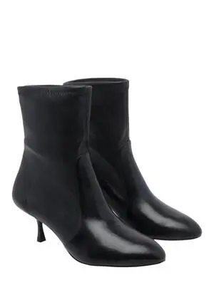 STUART WEITZMAN Leather Ankle Boots - Black