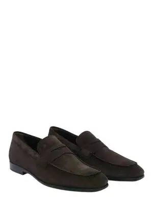 TOD'S Suede Loafers - Brown