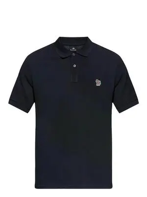 Paul Smith Zebra-patch Polo Shirt - Blue