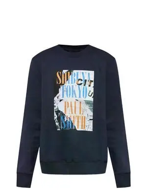 Paul Smith Graphic-print Sweatshirt - Blue