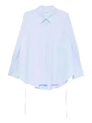 Aspesi Long-sleeve Shirt With Side Ties - Blue