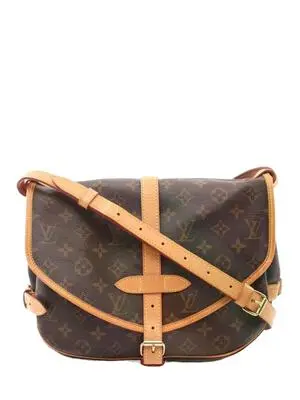 LOUIS VUITTON Monogram Saumur 30 Crossbody Bag - Brown